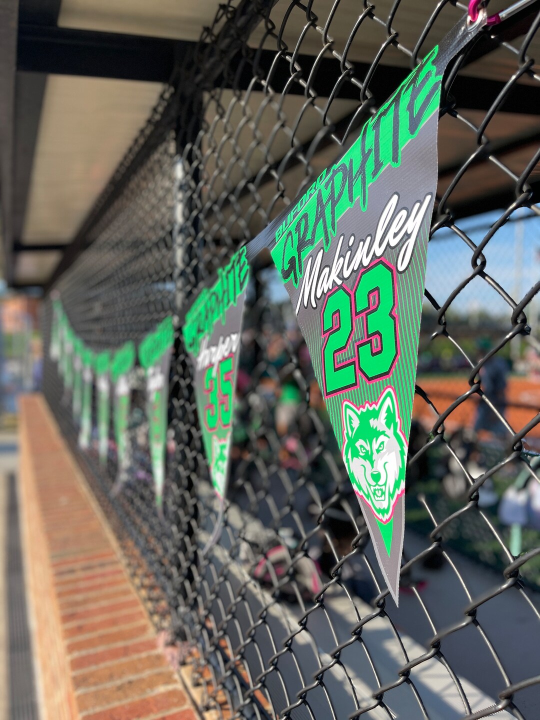 Baseball/softball Custom Team Pennants With Case Heavy Duty ...