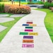 Affirmation Hopscotch Sensory Path • Set of 11 School Stickers ...