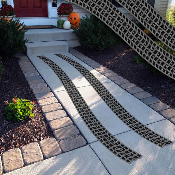Tire Track Textured Floor Decals Removable Sidewalk Vinyl | Etsy