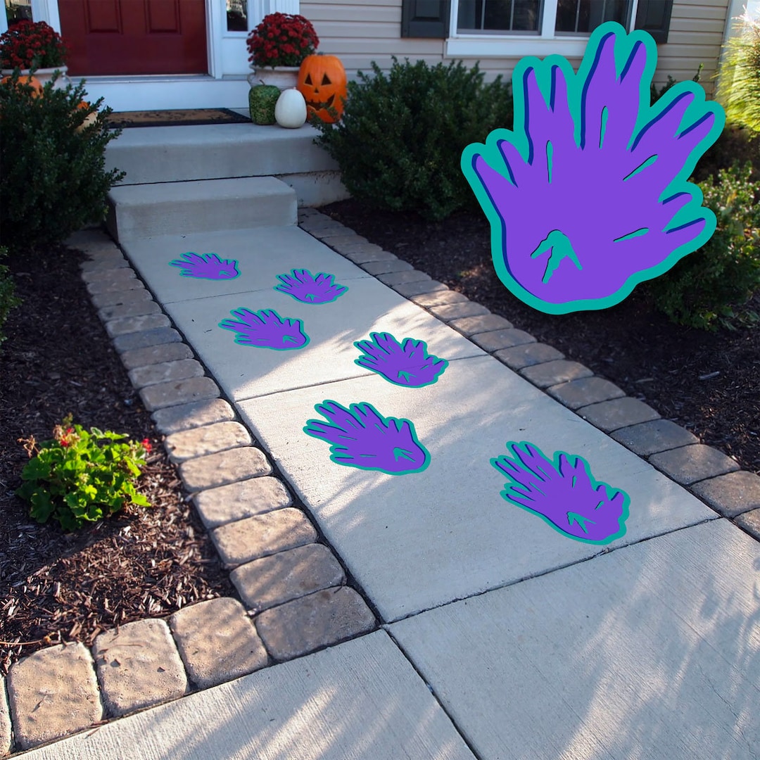 Alien Footprint Floor Decals • Social Distancing Markers • Textured ...