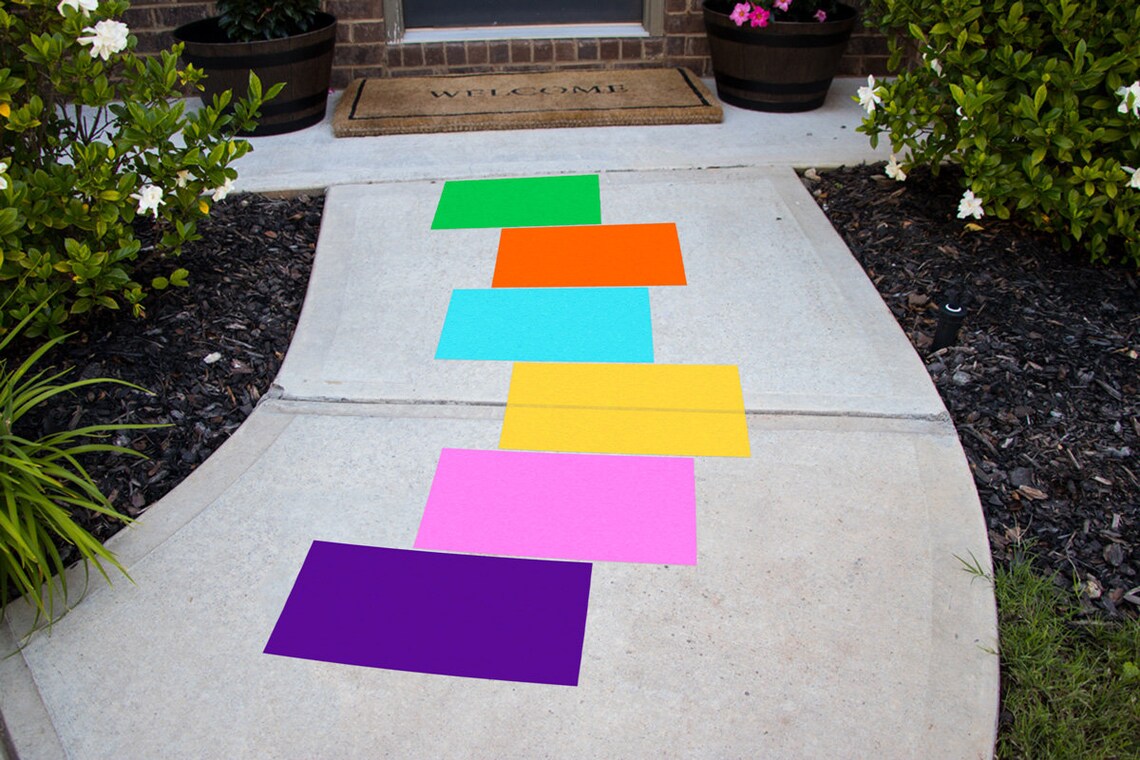 Bright Candy Land Path Textured Peel and Stick Floor Decals - Etsy