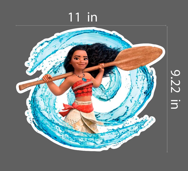 Moana Party Textured Floor Decals Set of 6 Moana Social | Etsy