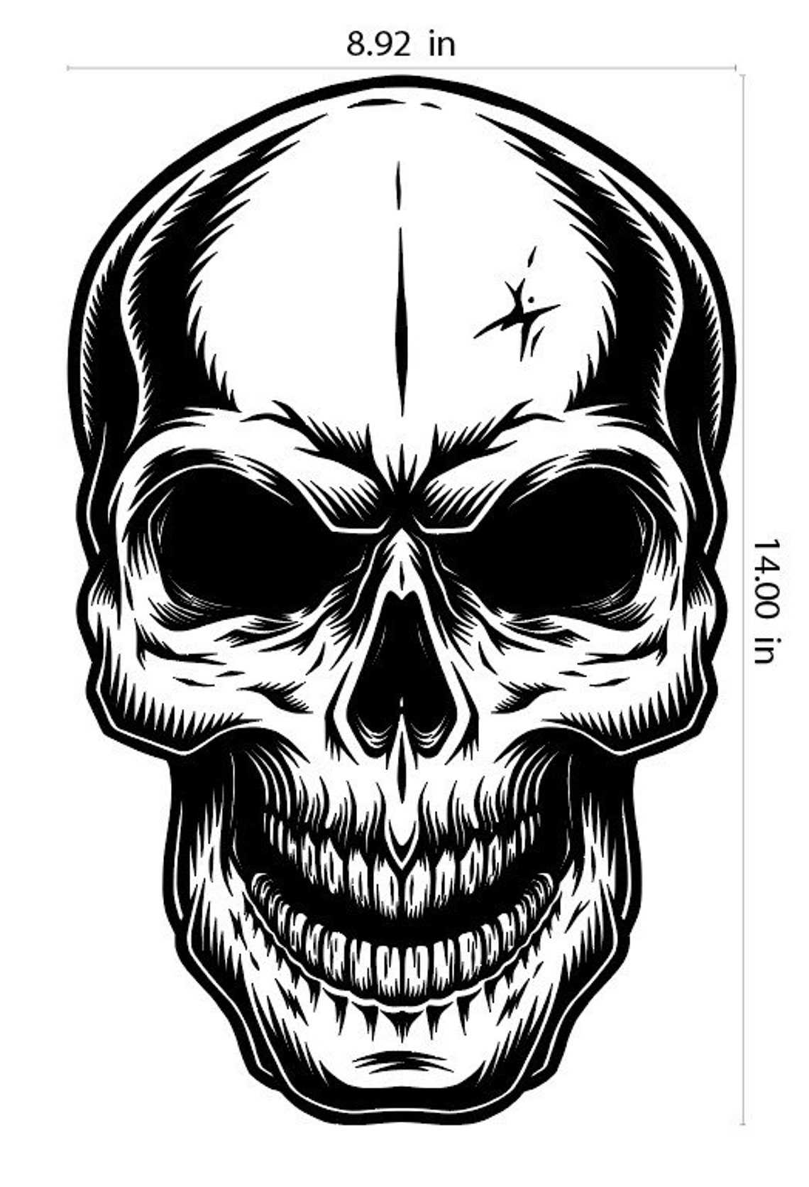 Skull Textured Floor Decals Halloween Sidewalk Vinyl Decals | Etsy