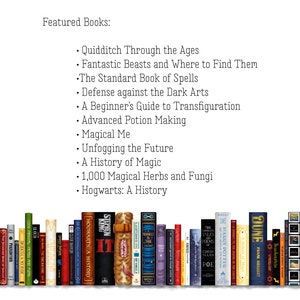 Wizard School Textbooks Book Stack Poster | Book Lovers Wall Art ...