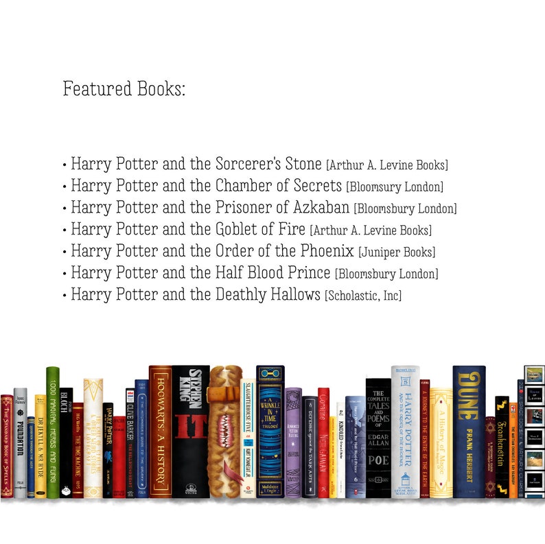 Wizard Snake House Book Stack Poster | Book Lovers Wall Art | Gifts for ...