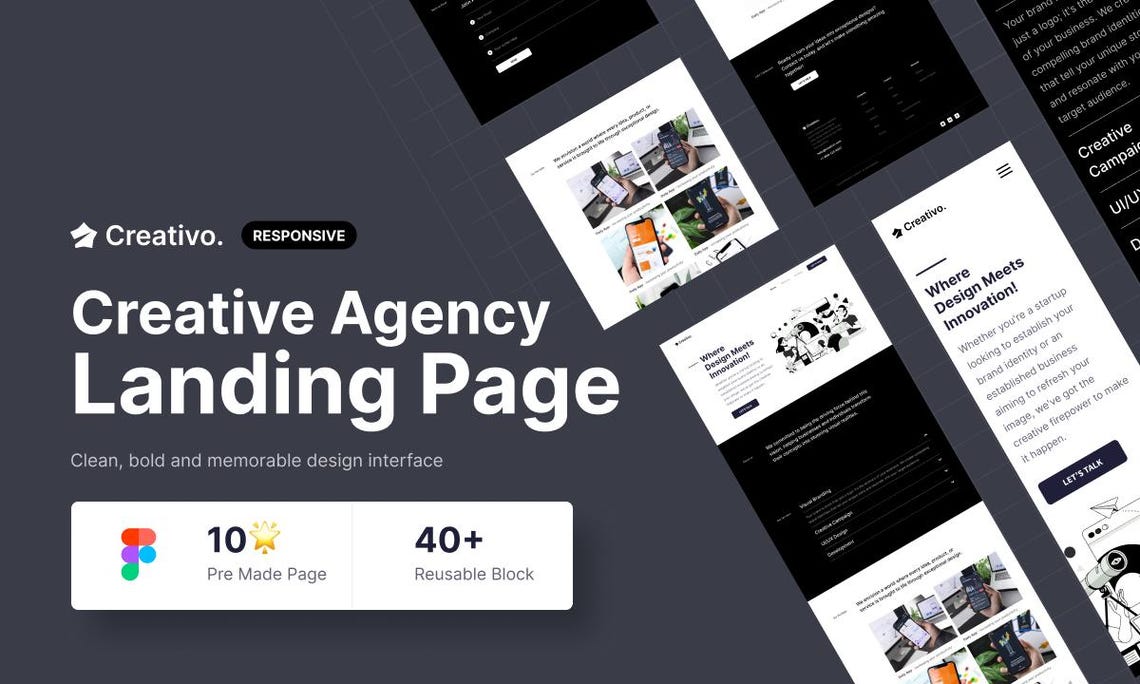 Saas Landing Page Kit Dekstop | Multipurpose Landing Page | Creative ...