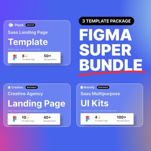 Saas Landing Page Kit Dekstop | Multipurpose Landing Page | Creative Landing Page - Etsy