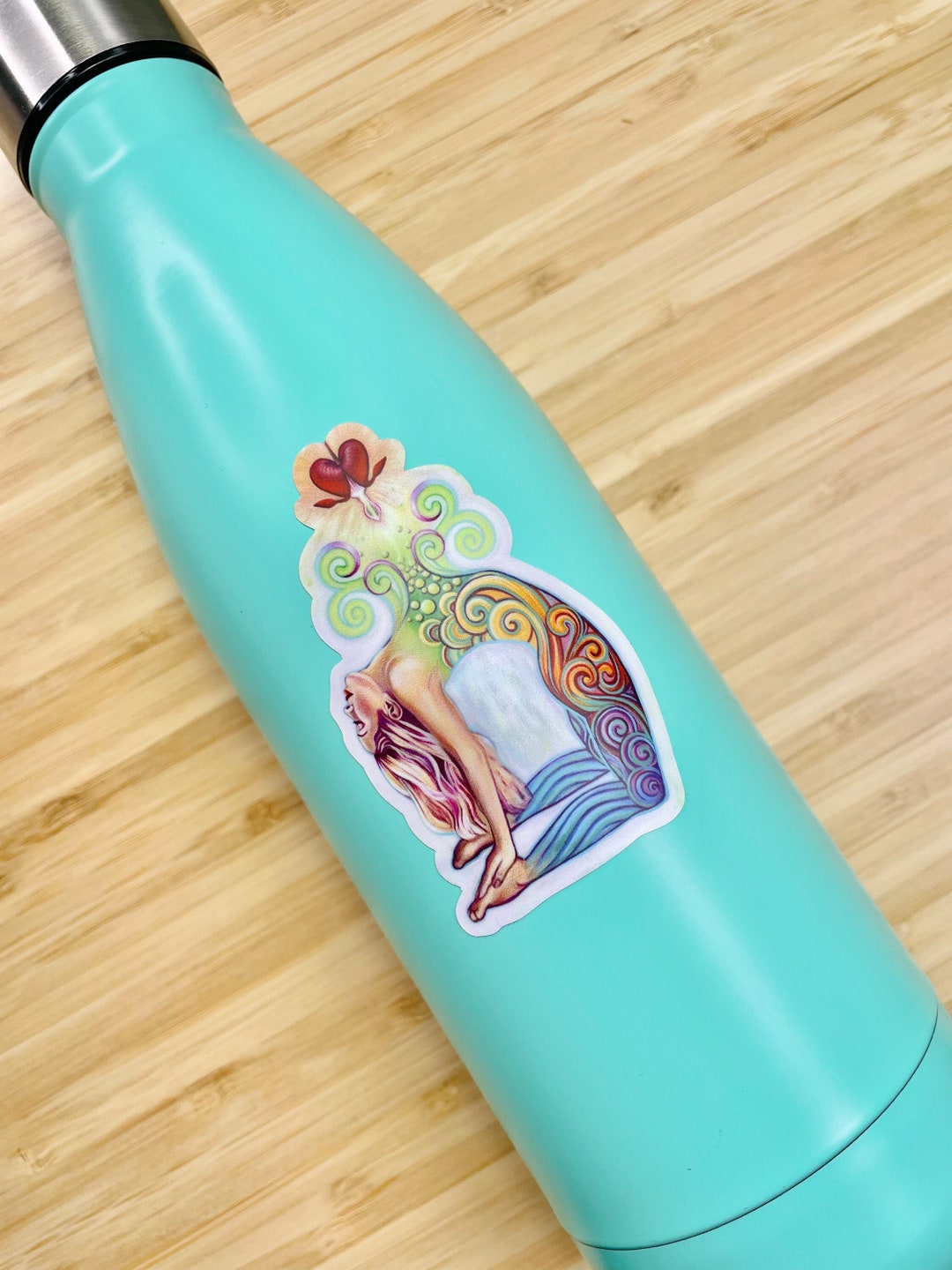 Yoga Sticker Chakra Sticker Matte Vinyl Sticker Chakra Decal Yoga Pose ...