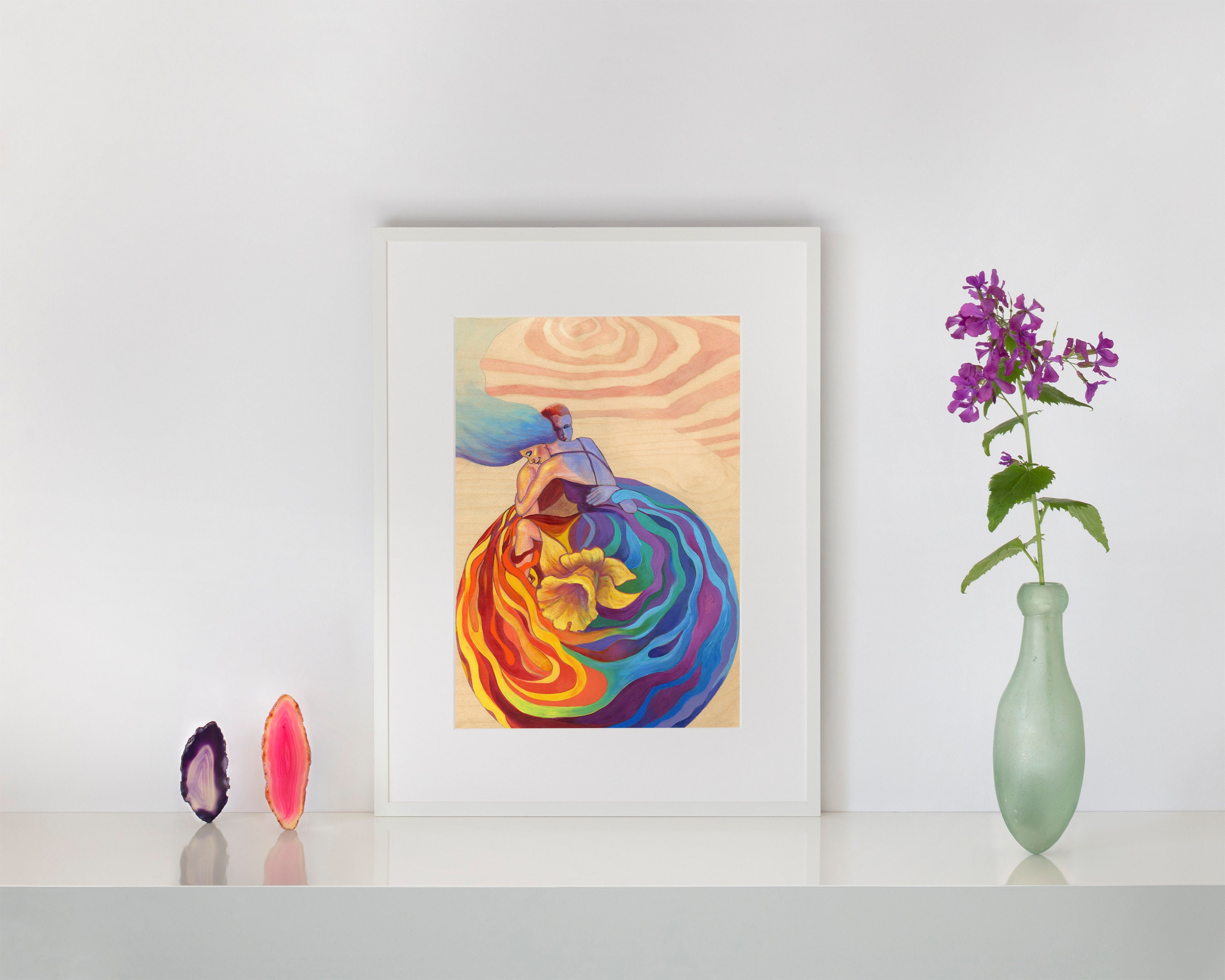 Rainbow Love Rainbow Couple Rainbow Lovers Rainbow Wall Art Rainbow ...