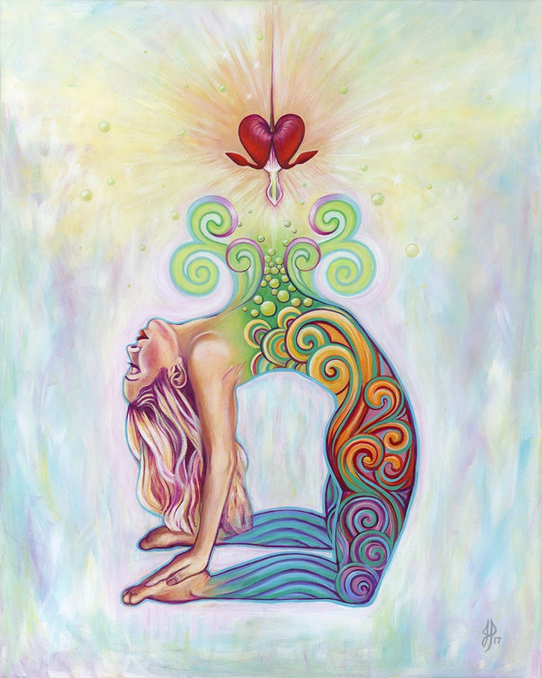 Spiritual Art Print Yoga Art Print Yoga Decor Yoga Studio Art Chakra ...