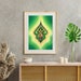 Leaf Goddess Art Print: Green Abstract Artwork, Rebirth Painting - Etsy