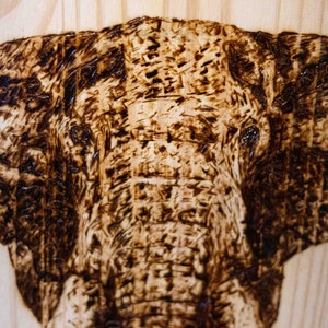 Wood Elephant Art - Wood Burning - Decor, House Decor, Rustic Decor ...