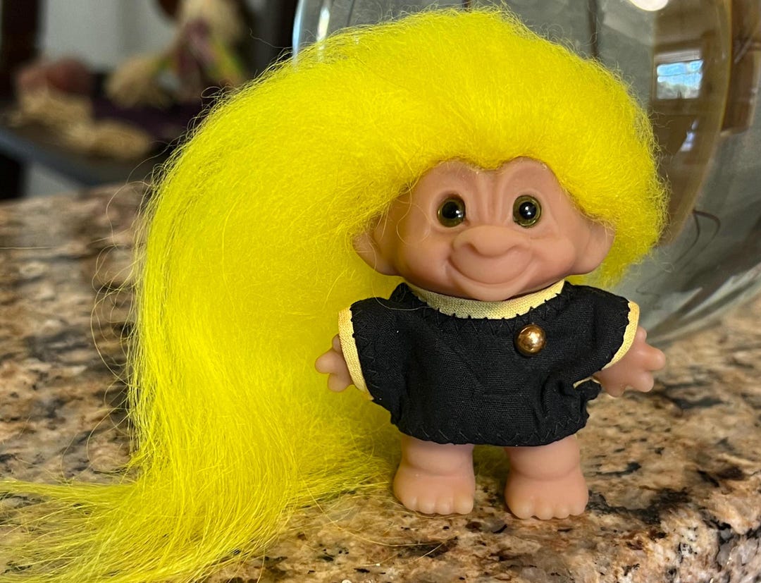 Dam Troll From the 1960s. 3 Soft Body Denmark Version Troll Figure ...