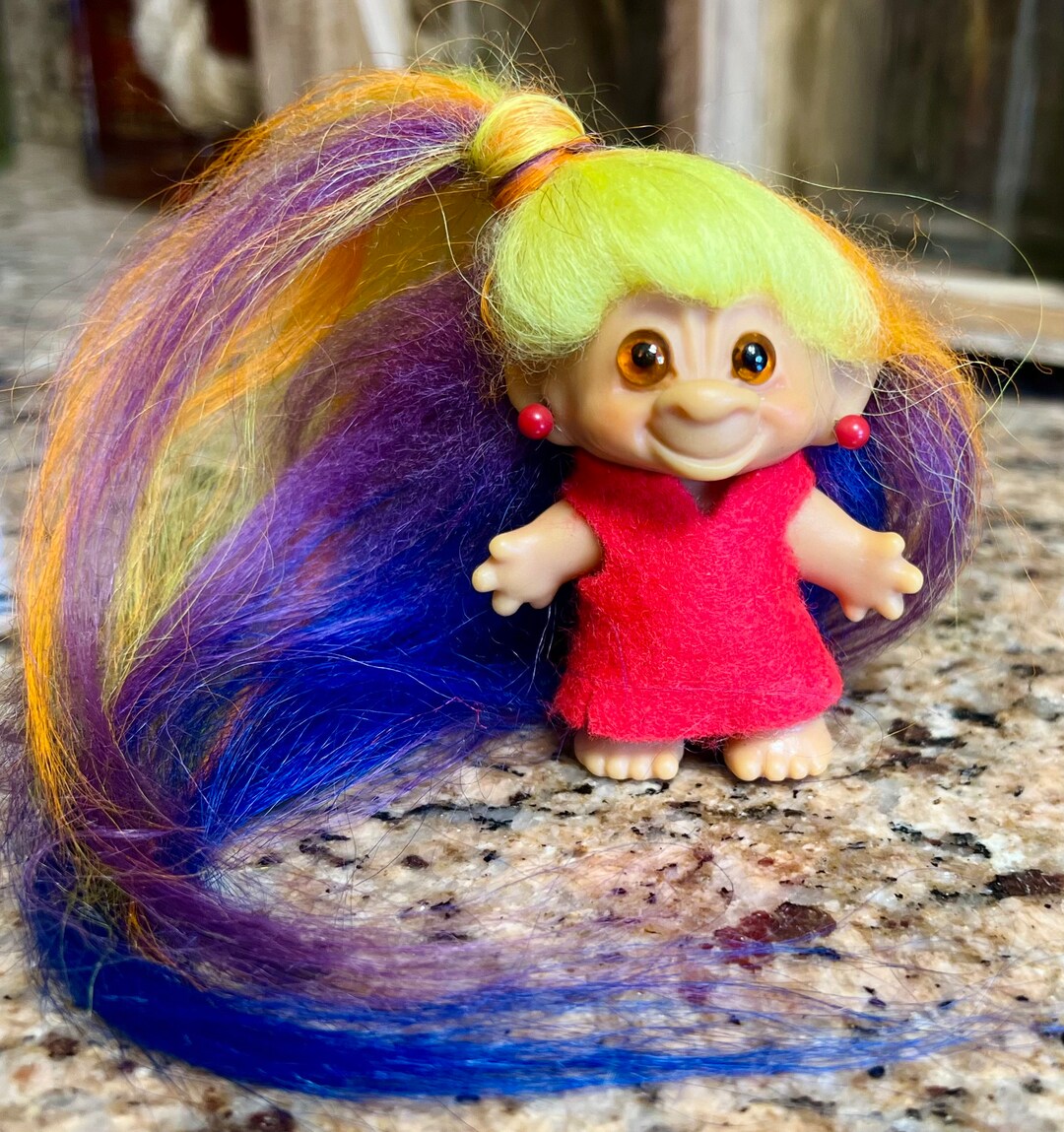 Dam Troll From the 1960s. 3 Troll Figure. All Original Glass Eyes and ...