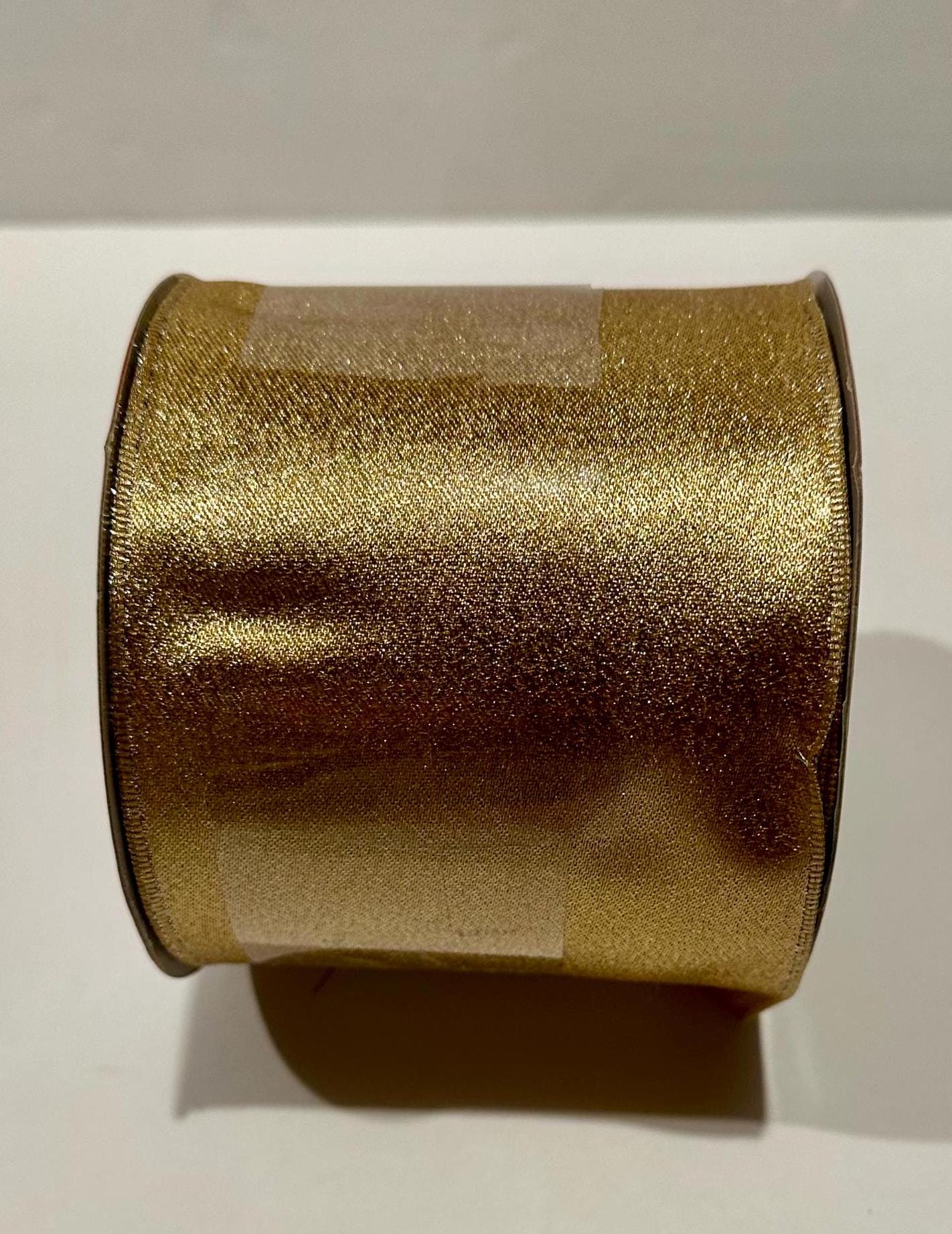 Celebrate It Metallic Gold Wired Ribbon. 3.75" X 18 Ft. - Etsy