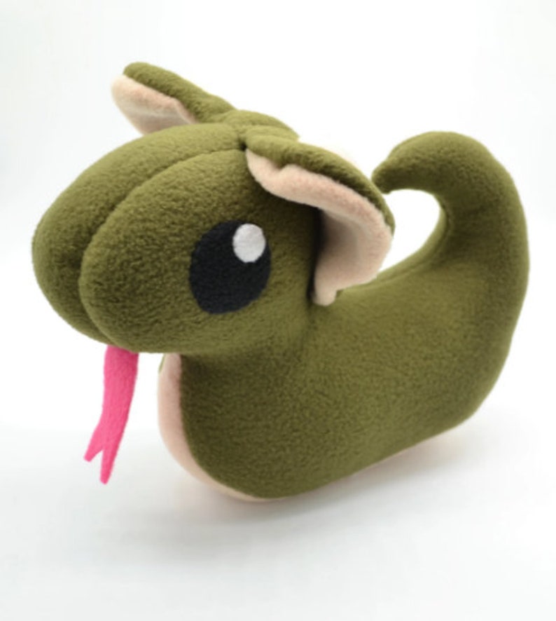 Cute Chibi Hissing Snake Plush Made to Order - Etsy