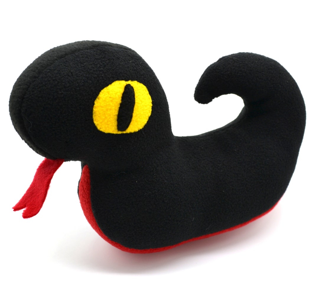 Chibi Crowley Black and Red Snake Plush - Etsy
