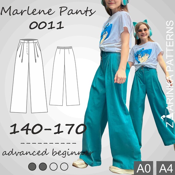 Girls Pants Pattern - Etsy