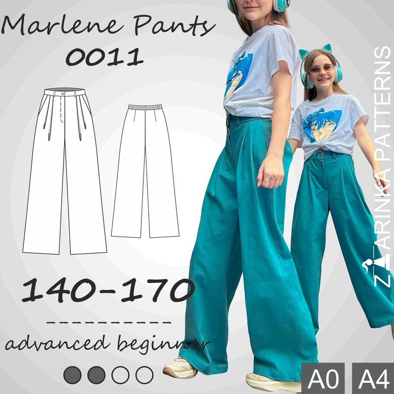 Girls Pants Pattern - Etsy
