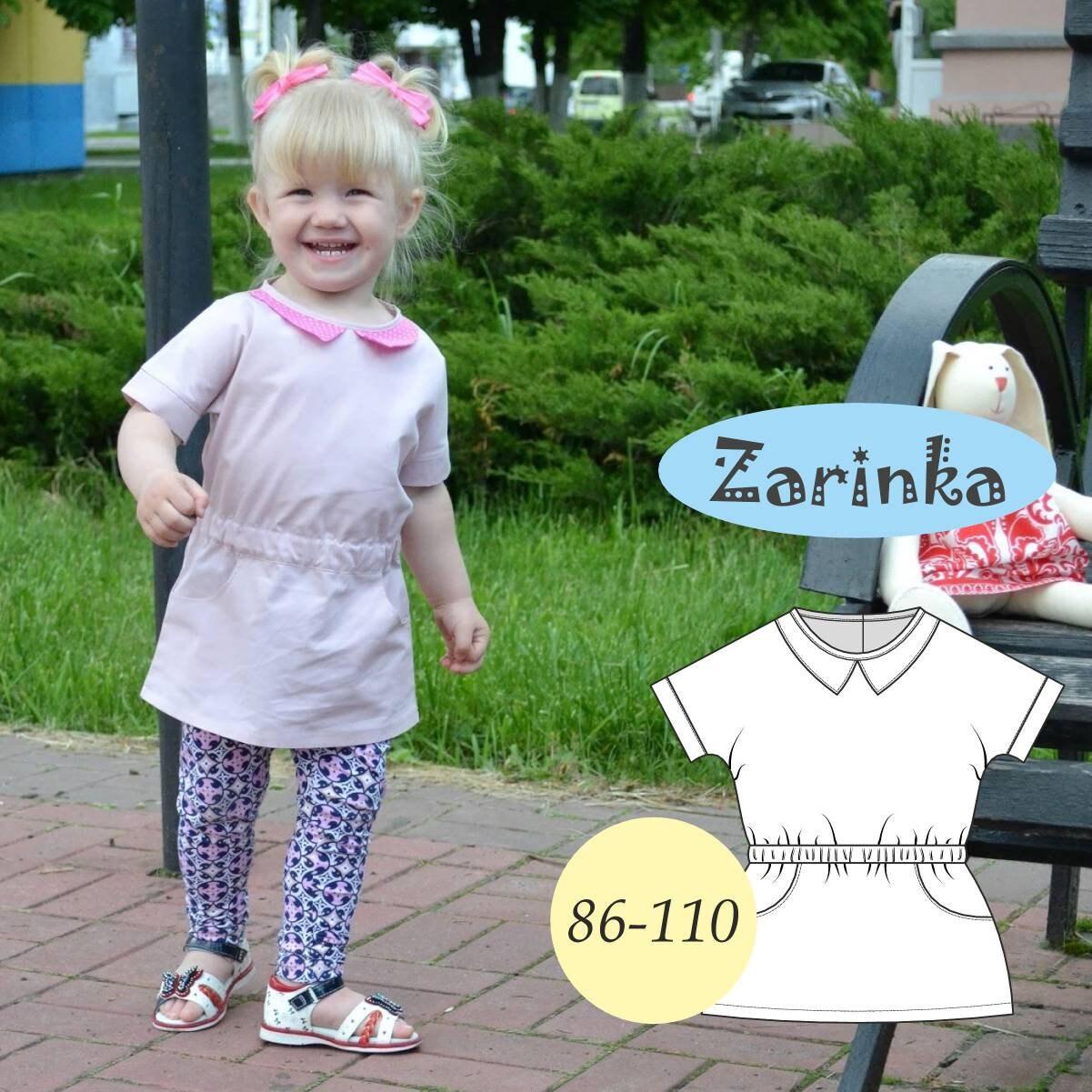 The Zarinka Tunic/dress PDF Sewing Pattern Sewing for Girls - Etsy