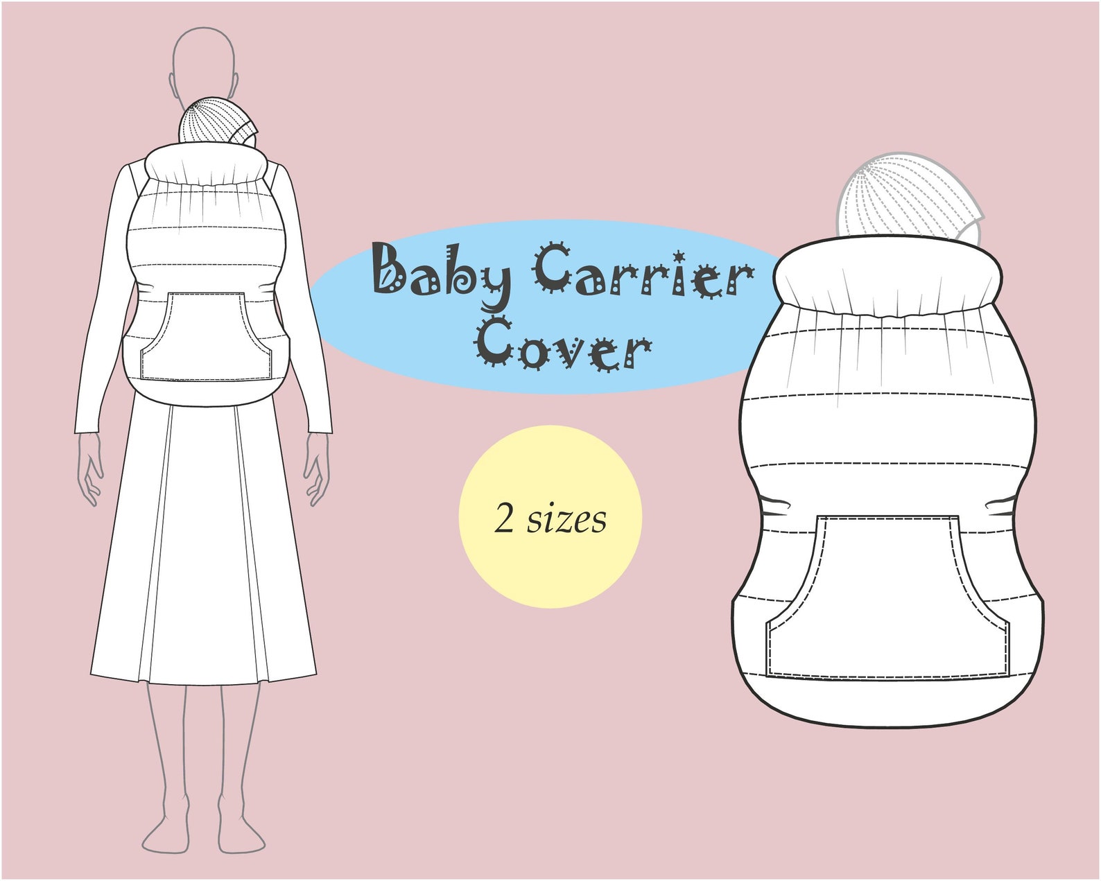 PDF Pattern: Baby Carrier Cover or Sling Cover the Best - Etsy
