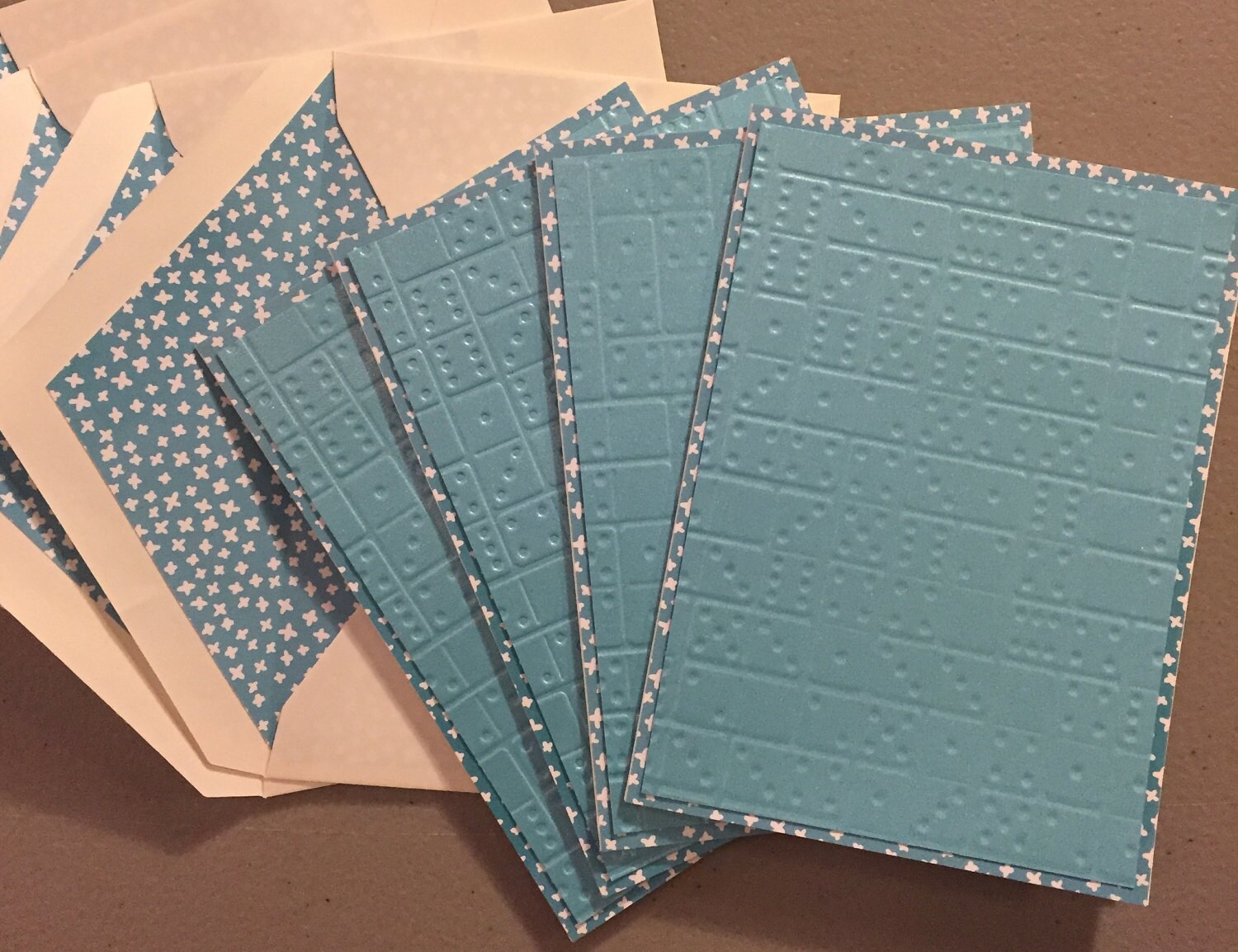 Just Because Cards--domino Card Set-set of 4 - Etsy