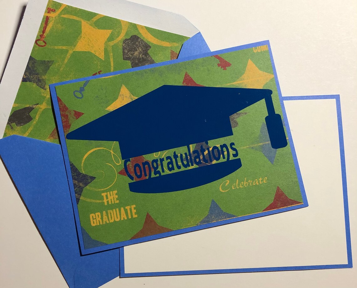 Graduation Note Card-set of 4 - Etsy