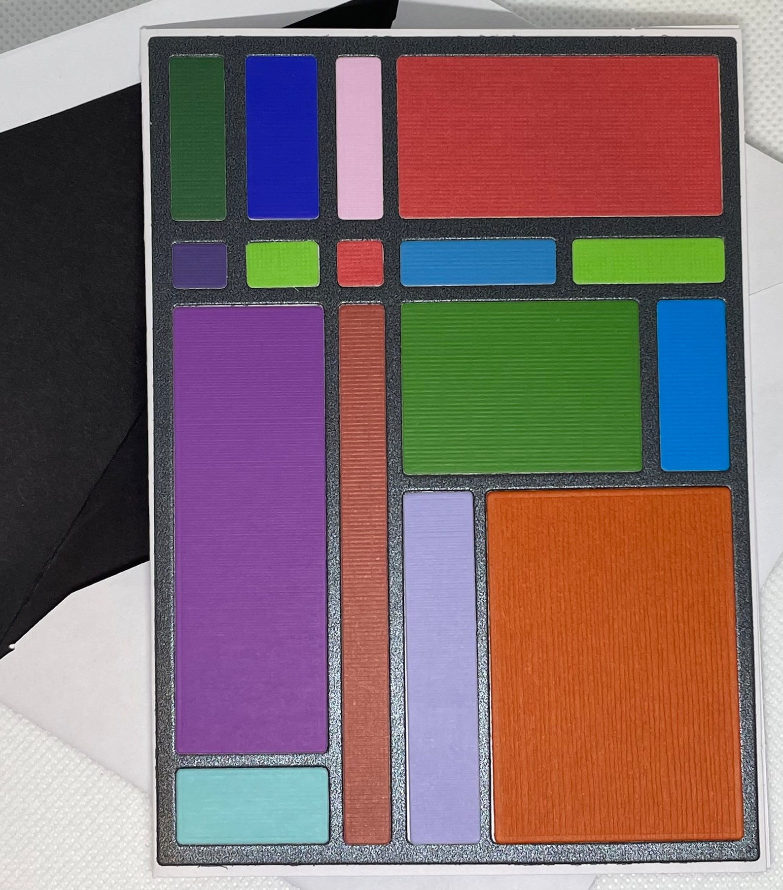 Patchwork Cards--set of 4 - Etsy