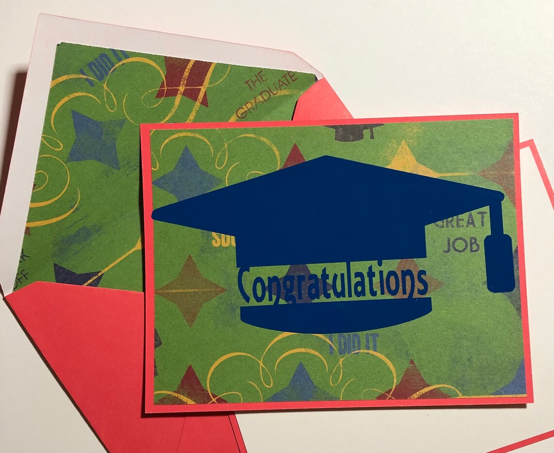 Graduation Note Card-set of 4 - Etsy
