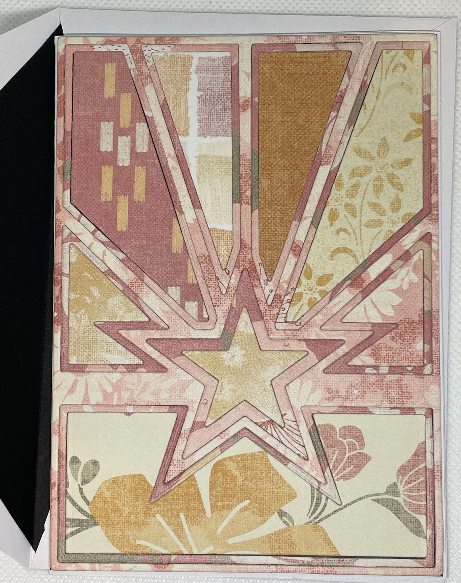 Star Patchwork Cards--set of 4 - Etsy