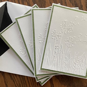 Dandelion-make a Wish Cards-dandelion Cards-set of 4 - Etsy