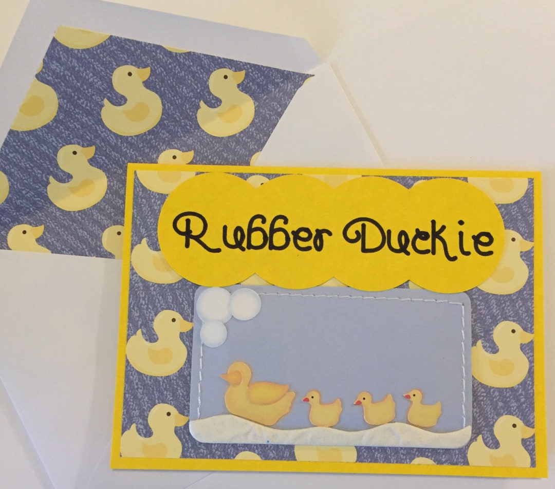 Baby-rubber Duckie Cards-rubber Duck - Etsy