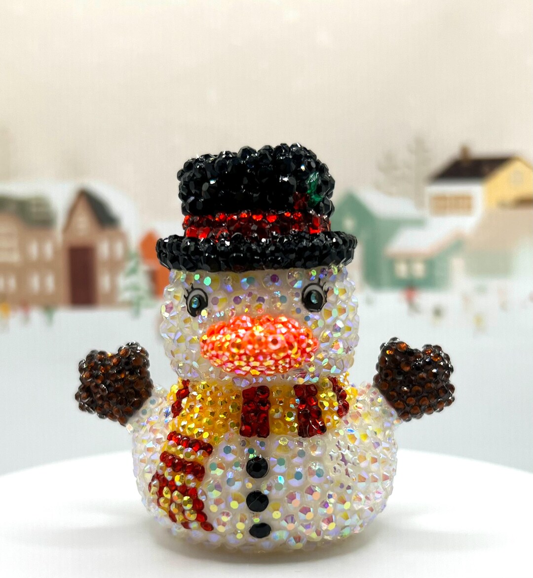 Jeep Duck/cheer/cruise/desktop Buddy Snowman Bling/bedazzled ...