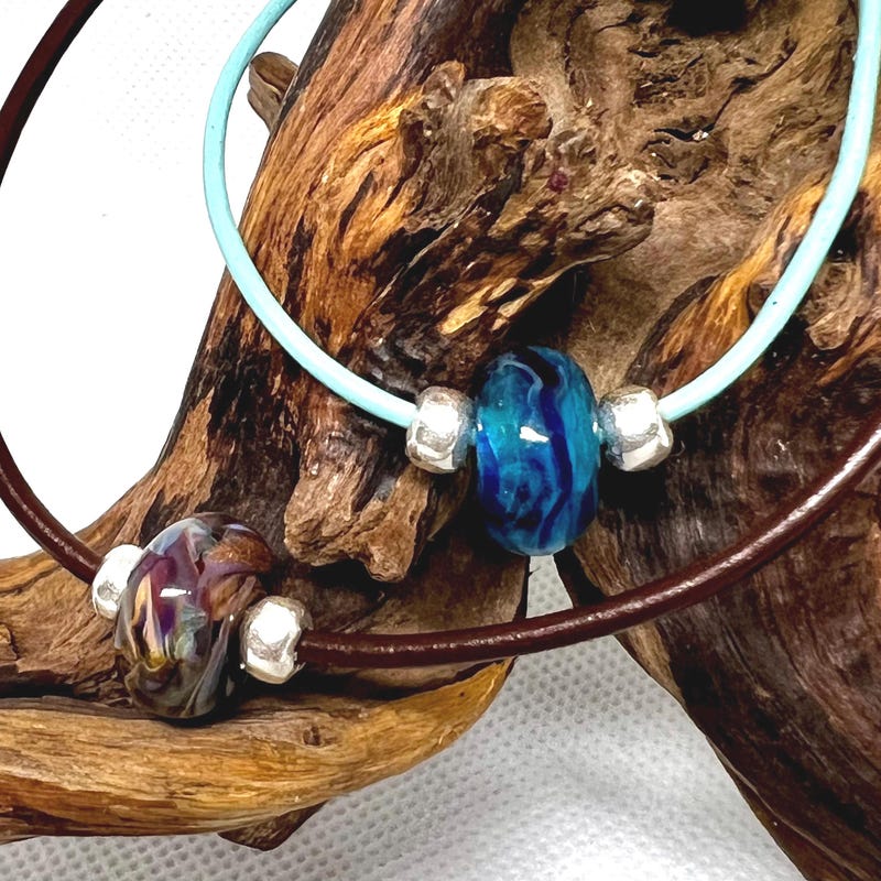 Lampwork Bead Necklace - Etsy
