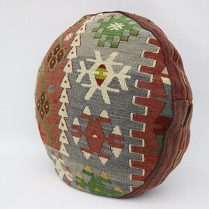 Aztec Kilim Poufcamping Puff24x24x6 Pear Seatgreen - Etsy