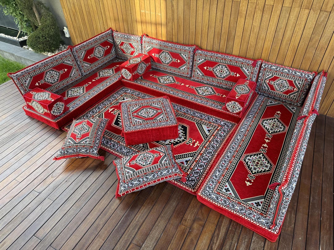 Middle Eastern Floor Seating, Moroccan Style Couch, Oriental Floor Sofa ...