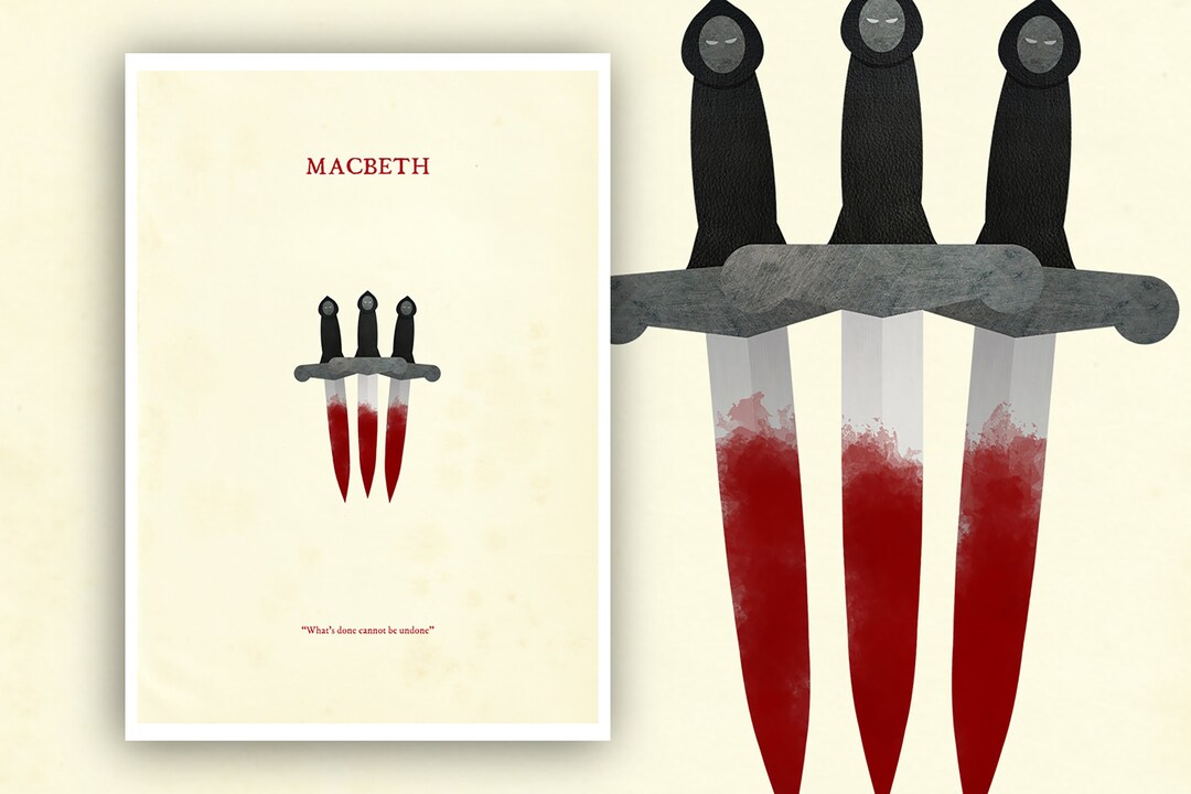 Macbeth Art Print SHAKESPEARE SERIES Art Print Literary Gift Theatre ...