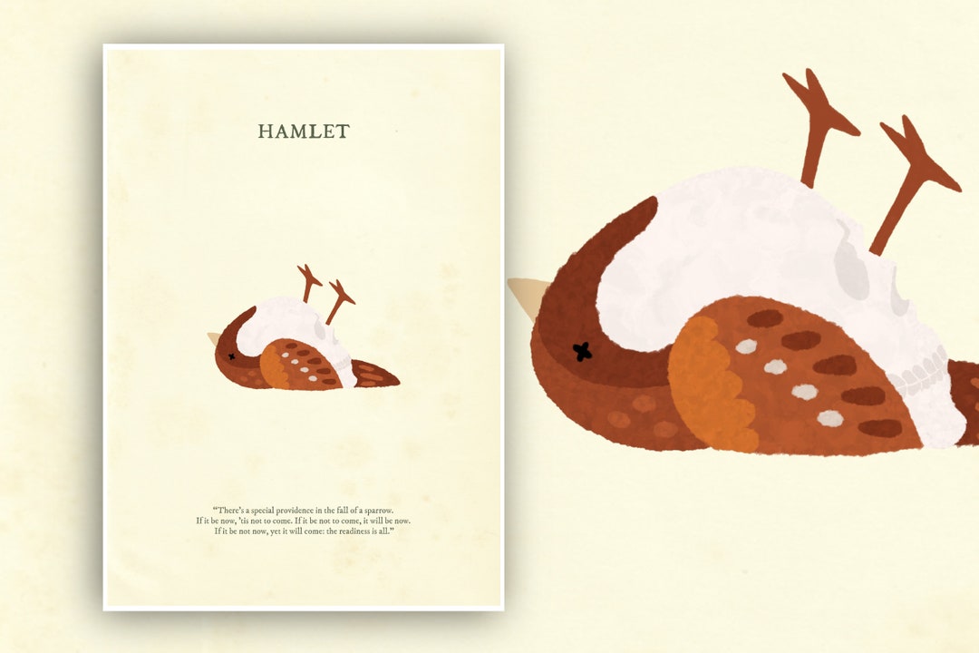 Hamlet Art Print • SHAKESPEARE SERIES • Art Print • Literary Gift ...