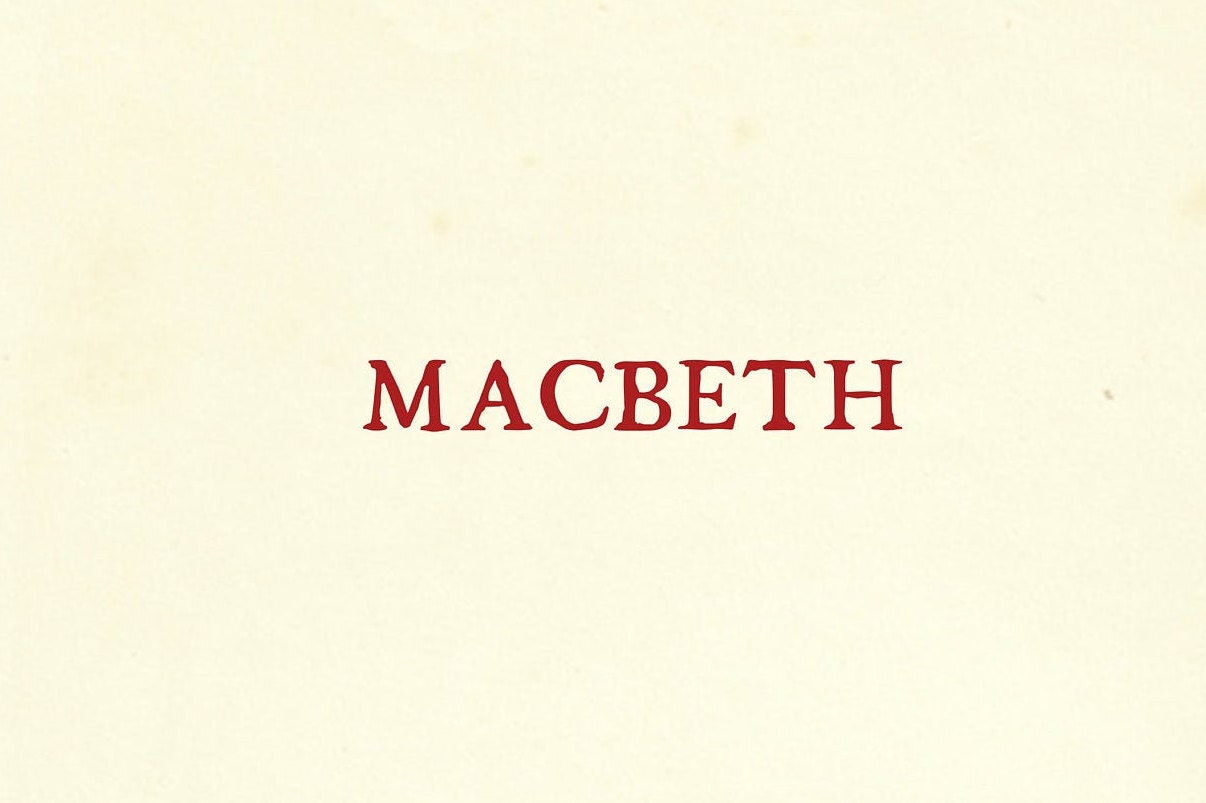 Macbeth Art Print • SHAKESPEARE SERIES • Art Print • Literary Gift ...