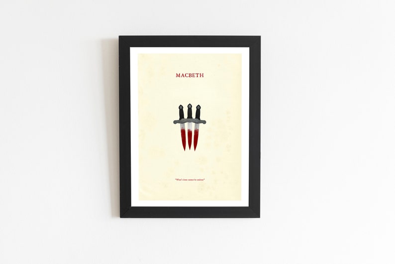 Macbeth Art Print • SHAKESPEARE SERIES • Art Print • Literary Gift ...
