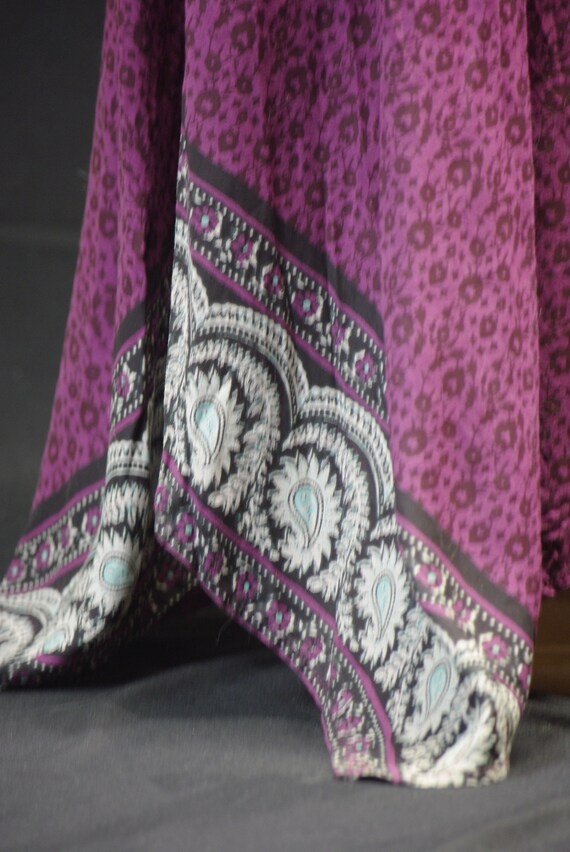 Mulberry Border Print Gypsy Skirt - Gem