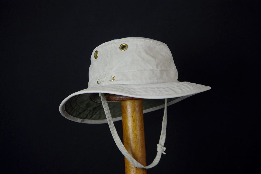 Tilley Hat Size 7 1/4 Style T5 Khaki Olive Cotton Duck Vintage Fishing ...