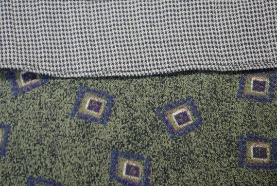 Mod Print Eggplant & Olive Dress Geometric Floral Two… - Gem