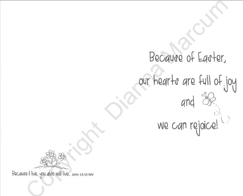 Rejoice Easter Coloring Card - Etsy