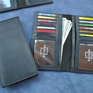 Personalized Long Leather Wallet Green Men's Coat Wallet - Etsy