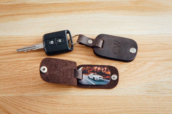 Keychain Car Leather Keychain Car Accessories Gift For Men | Etsy