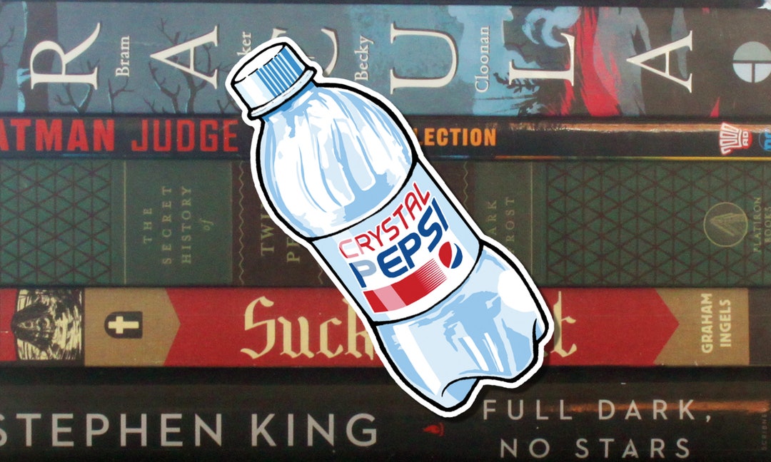 Crystal Pepsi Vinyl Cutout Sticker Bepis Water Bottle Decals, Laptop ...