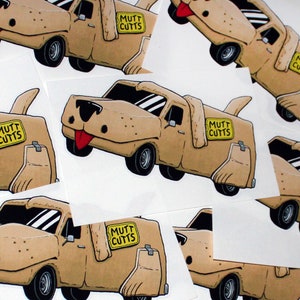 Dumb and Dumber Mutt Cutts Van Sticker - Etsy