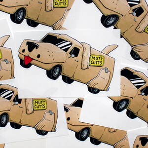 Dumb and Dumber Mutt Cutts Van Sticker - Etsy