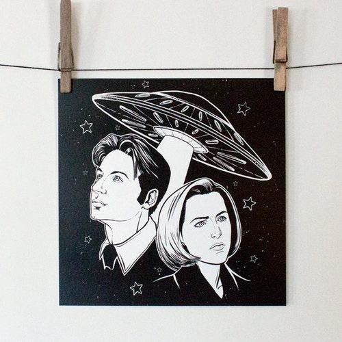 X Files Art Print X Files Poster Limited Signed by Artist | Etsy